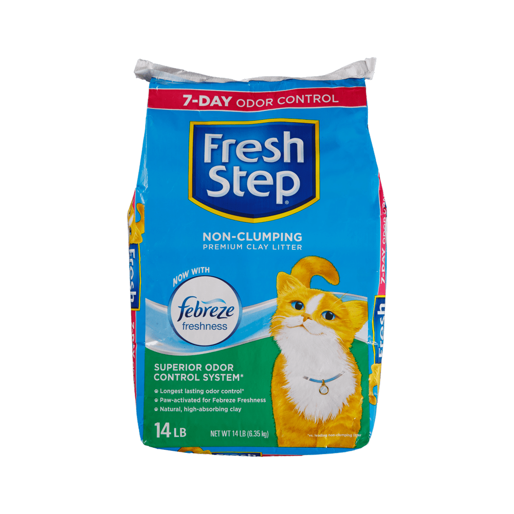 Fresh Step Arena para gato No Aglomerante Febreze 14Lbs