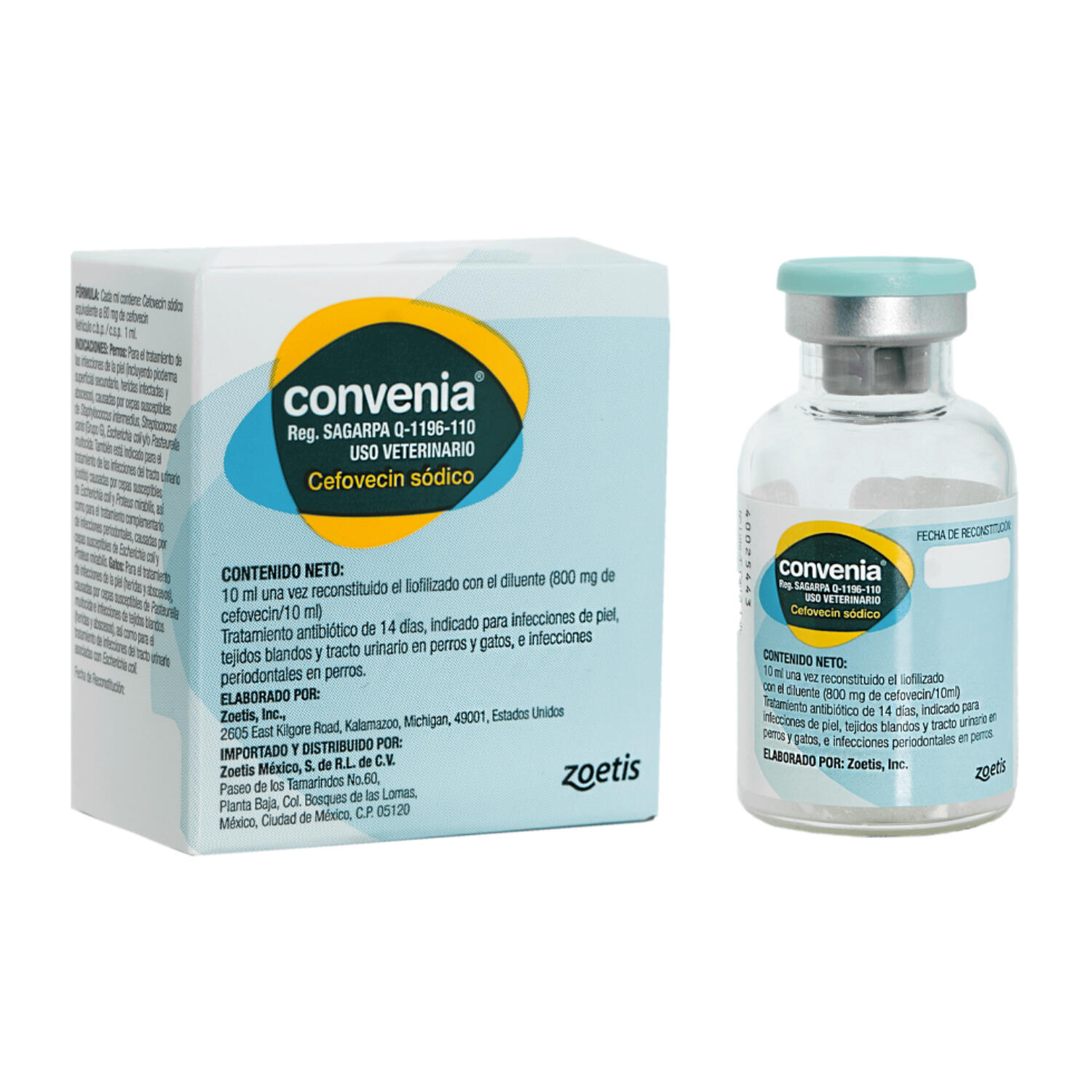 Convenia Perros Gatos Antibiótico 80 Mg