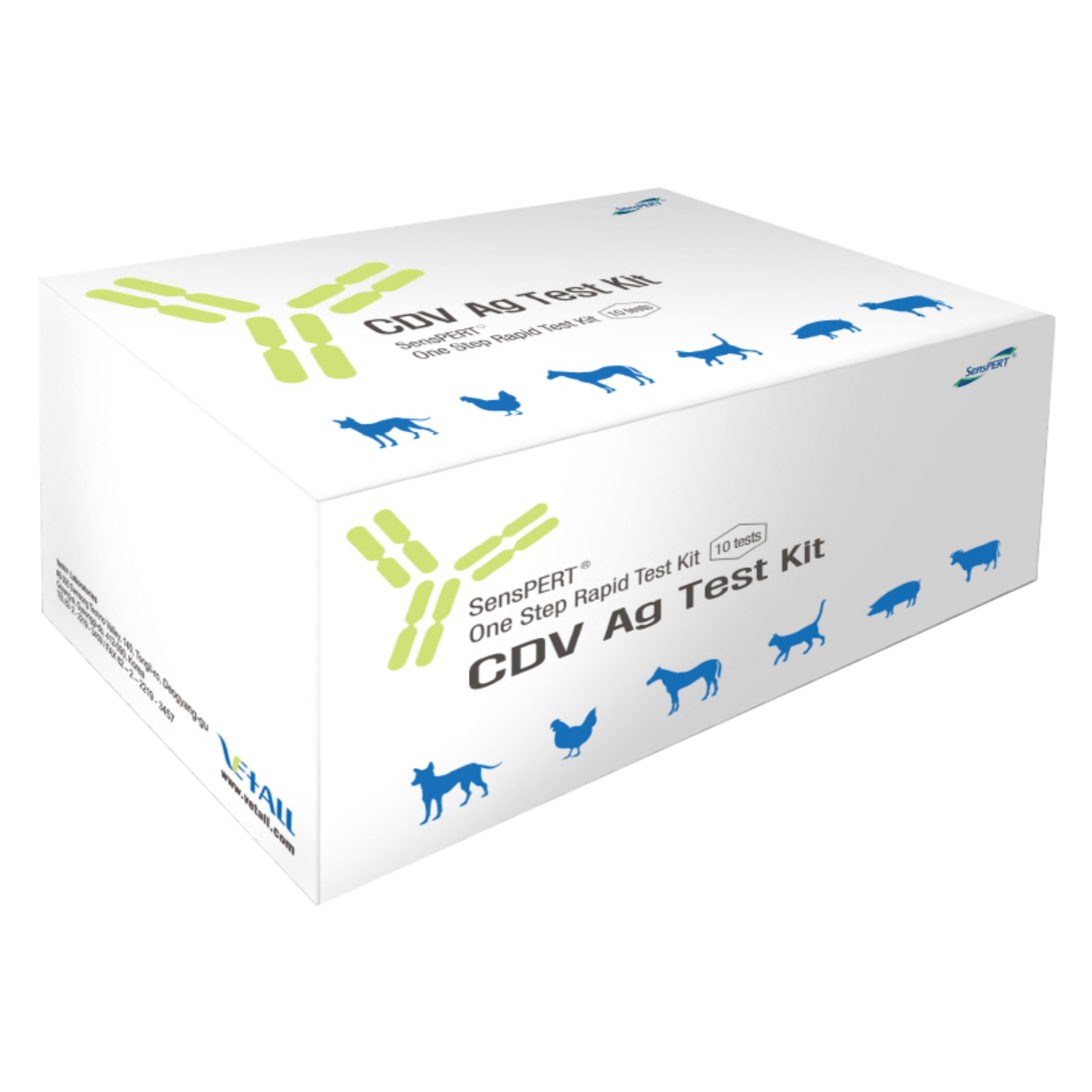Prueba Diagnostico Para Perro Senspert CDV Test Kit 10U