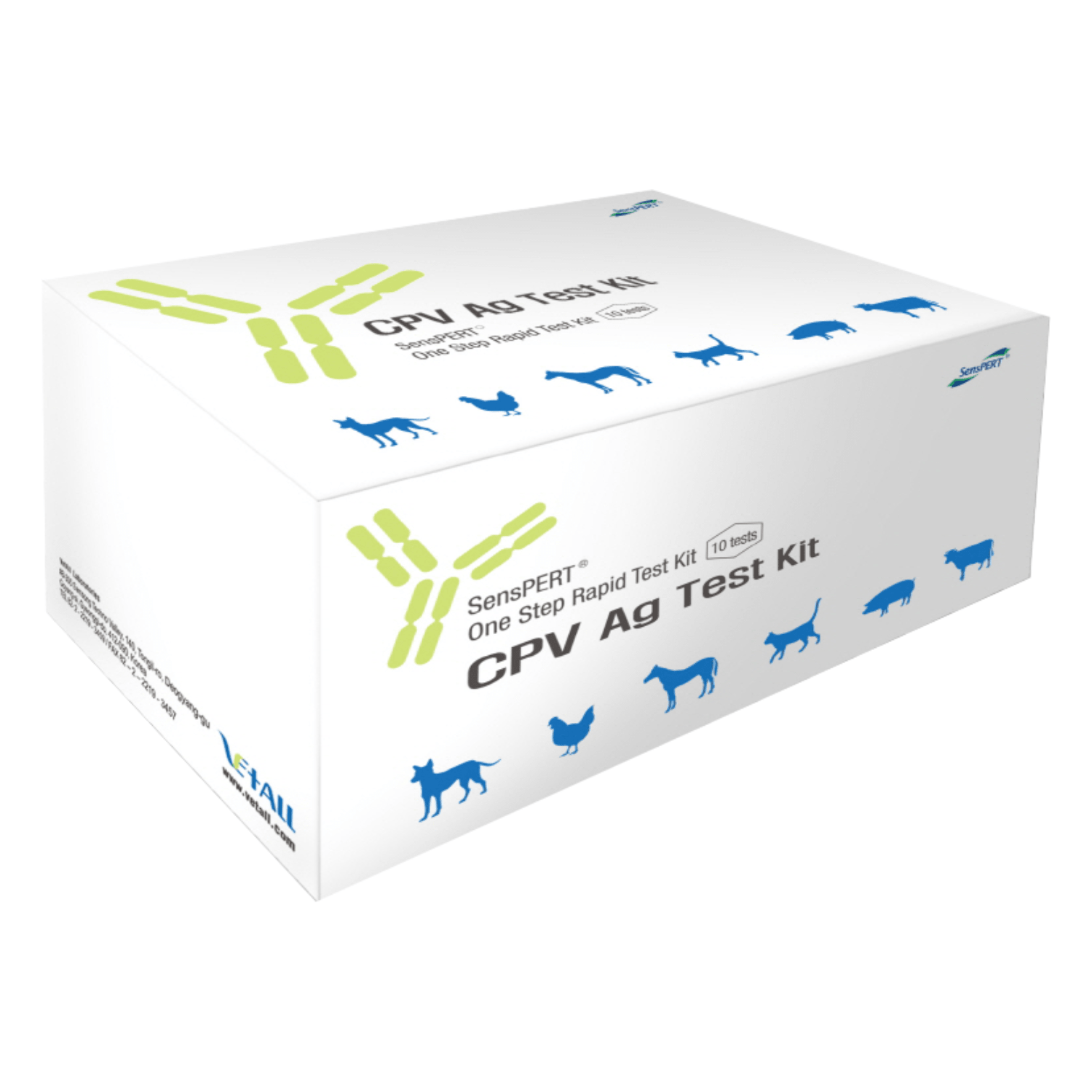 Prueba Diagnostico Para Perro Senspert CPV Test Kit 10U